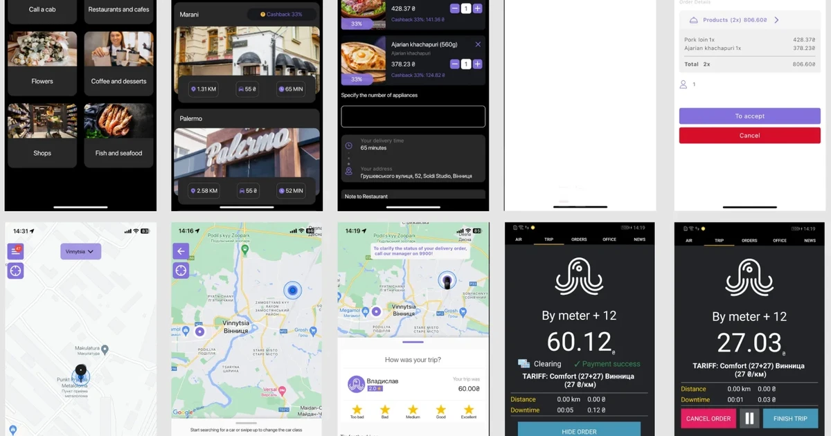 Cab And Food Delivery App (2 In 1) for Sale | Indiemaker