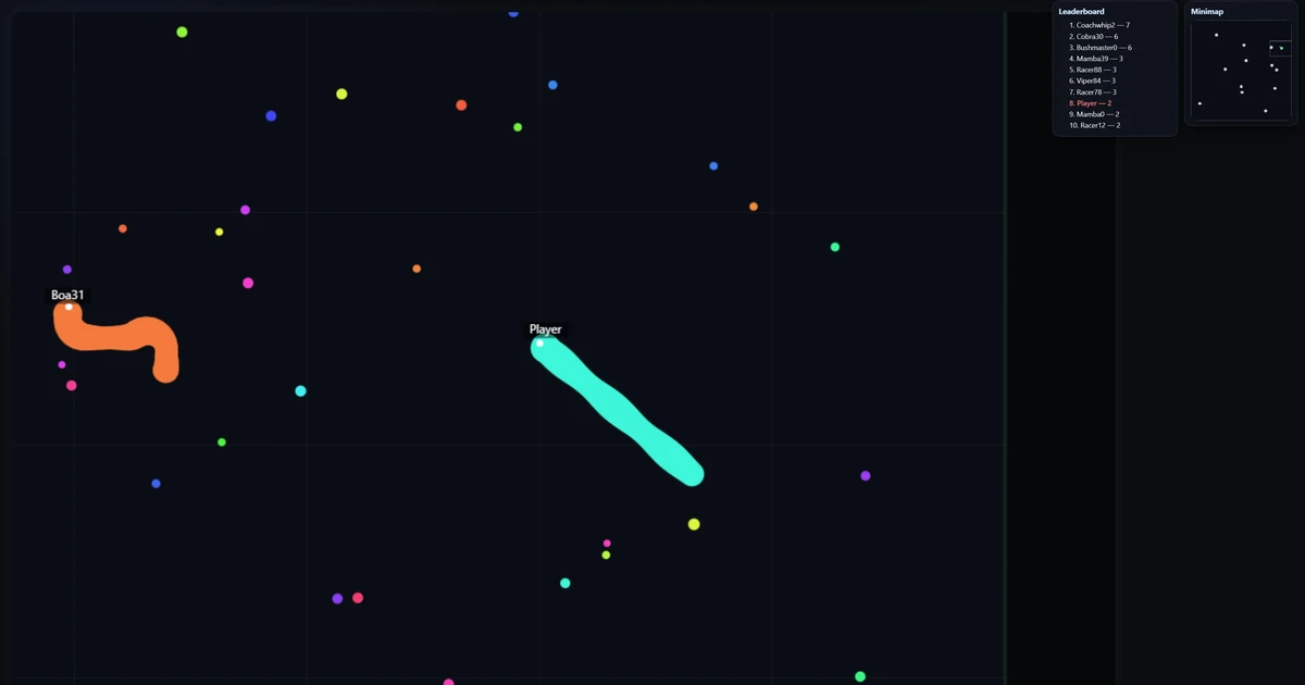 Slither-Style Snake Game for Sale | Indiemaker